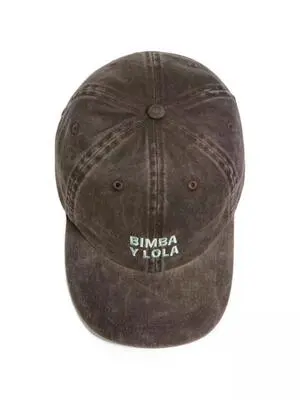 Bimba Y Lola Lettering Baseball Cap - Brown