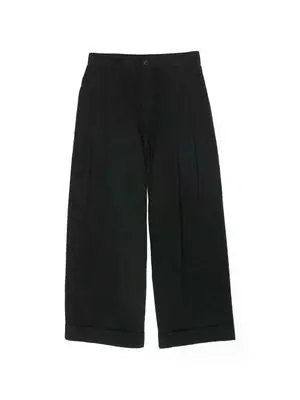 Bimba Y Lola Wide-leg Trousers With Button Closure - Brown