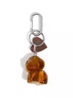 Bimba Y Lola Dog Charm Keyring - Silver