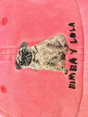 Bimba Y Lola Carlino Embroidered Baseball Cap - Pink