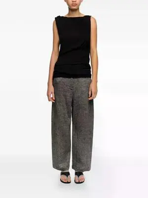Bimba Y Lola Wide-leg Textured Trousers