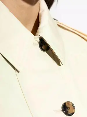 Burberry Button-fastening Cropped Jacket - Neutrals