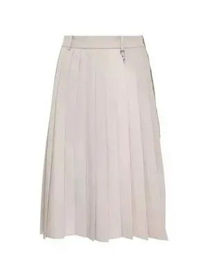 Mihara Yasuhiro Pleated Midi Skirt With Cargo Pockets