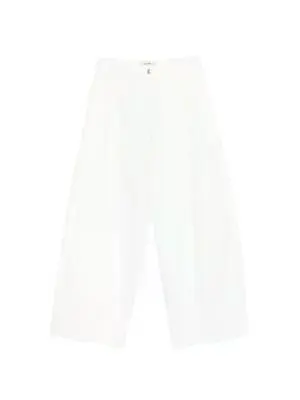 SYSTEM Button-fastening Pleated Jeans