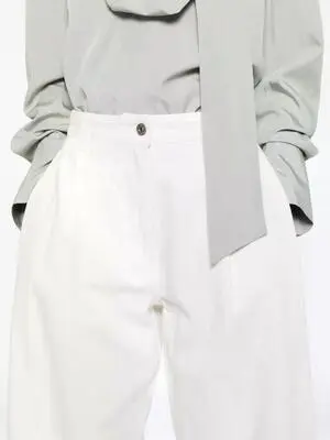 SYSTEM Button-fastening Pleated Jeans