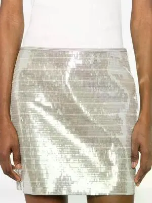 SYSTEM Sequin Embellished Mini Skirt
