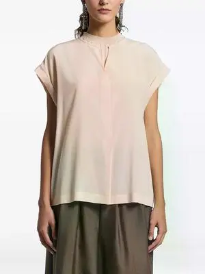 Peserico Round Neck Short Sleeve Top