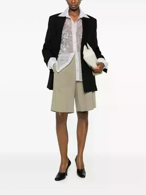 TOTEME Wide Fluid Shorts - Brown