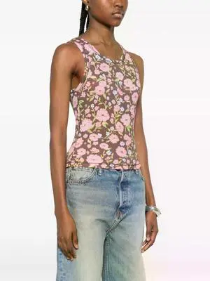 DIESEL® Floral Print Round Neck Vest