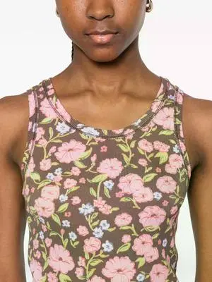 DIESEL® Floral Print Round Neck Vest