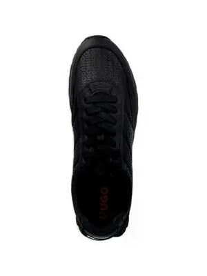 Hugo Logo Print Lace-up Sneakers