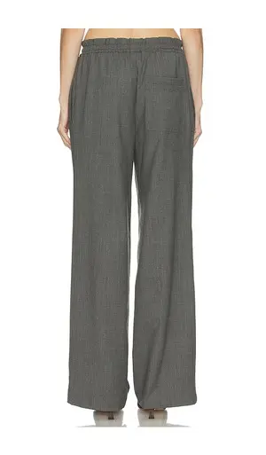 HELSA Wool Blend Drawcord Trousers - Grey