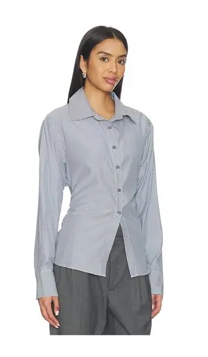 ALL THE WAYS Clarise Open Back Top - Grey
