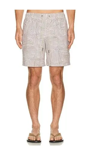 FAIR HARBOR 7" Bayberry Swim Trunk - Brown