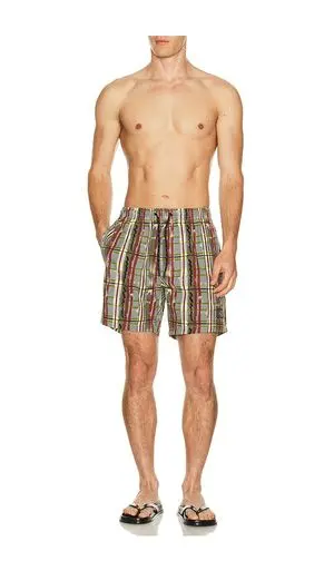 MAUI AND SONS Ember Plaid Jam Short In . Also