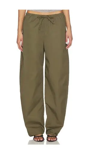 EAVES Lana Barrel Leg Pant - Olive