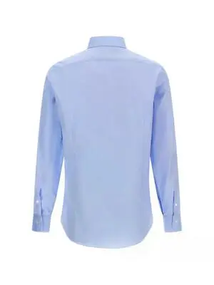 BARBA NAPOLI Oxford Cotton Shirt - Blue