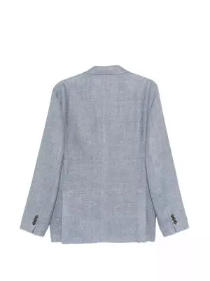 LARDINI Button Linen Blazer