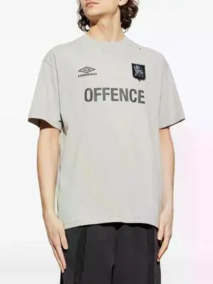 UMBRO Distressed-effect T-shirt - Grey