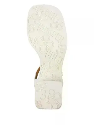 Camper Kora Block-heel Sandals With Buckle Fastening - White