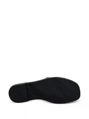 Dkny Logo Pattern Embellished Slides - Grey