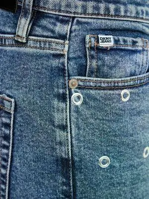 Dkny Embellished Five-pocket Jeans