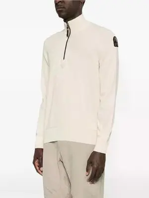 PARAJUMPERS Zip Mock-neck Sweater - Neutrals