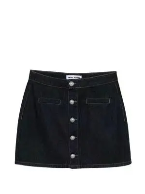 Dkny High-rise Button-detail Skirt