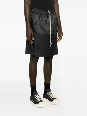 MONCLER + RICK OWENS Kilt Drawstring Shorts - Black