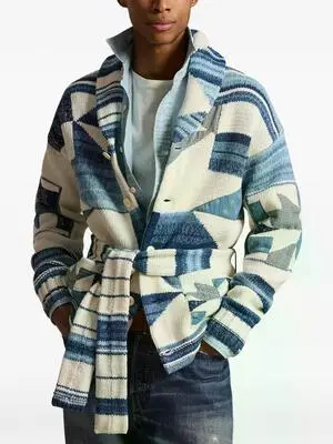 Polo Ralph Lauren Patchwork Shawl Collar Cardigan