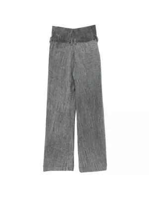 YEHUAFAN Belt-loop Pocket Trousers