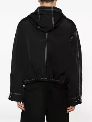 AMI Paris Contrast Stitch Hooded Jacket