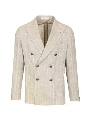 Tagliatore Striped Double-breasted Jacket