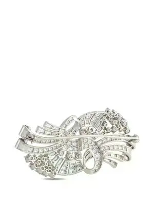 LB EXCLUSIVE Diamond Embellished Brooch - Silver