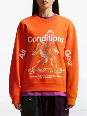 Nike Tuff Fleece Crew-neck Sweatshirt - Orange