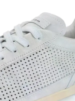 Kiton Openwork Suede Sneakers - Grey