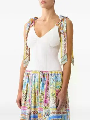 Camilla Bodice Splice Midi Dress