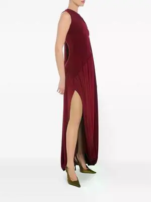 AXEL 113 Valentina Draped Maxi Dress - Red
