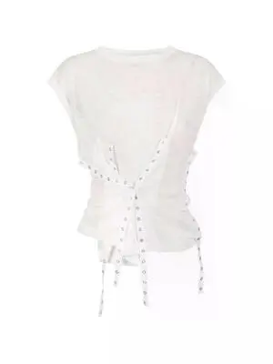 RXQUETTE Off-white Snap Fastening Top