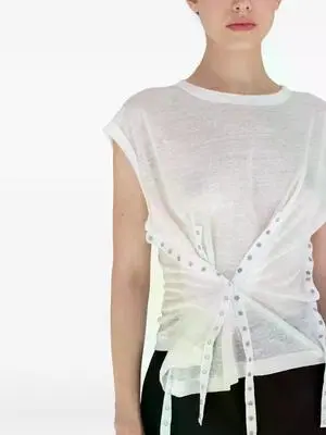 RXQUETTE Off-white Snap Fastening Top