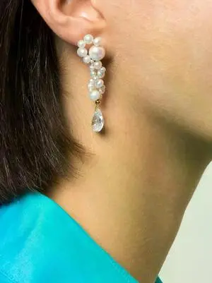 Completedworks 14kt Gold-plated Pearl Drop Earrings