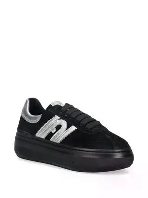 Furla Logo Detail Sneakers - Black