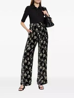 R13 Floral Print Wide Leg Trousers