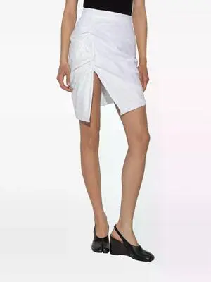 VIVIENNE WESTWOOD Striped Gathered Skirt With Slit Detail