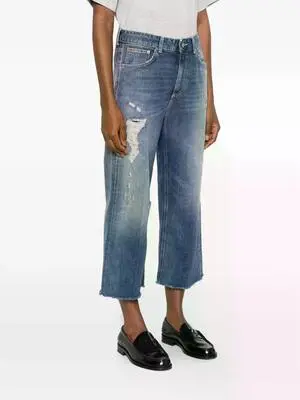 DONDUP Ripped Frayed Denim Jeans