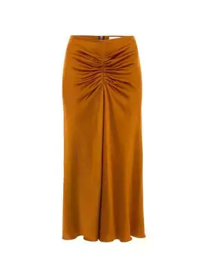 Victoria Beckham Midi Gathered Skirt