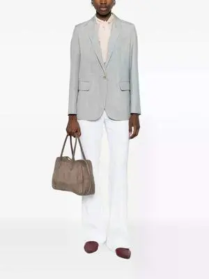 FORTE_FORTE Single-breasted Blazer - Grey