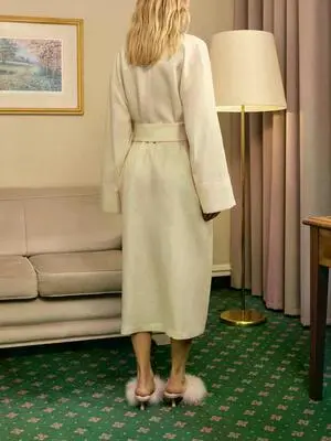 Sleeper Rose Linen Robe - Neutrals