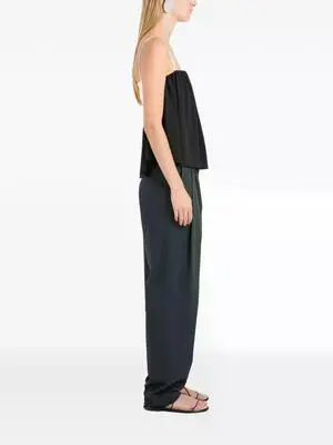 Proenza Schouler White Label Vanna Layered Blouse - Black
