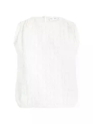 Proenza Schouler White Label Textured Crew-neck Top - Neutrals